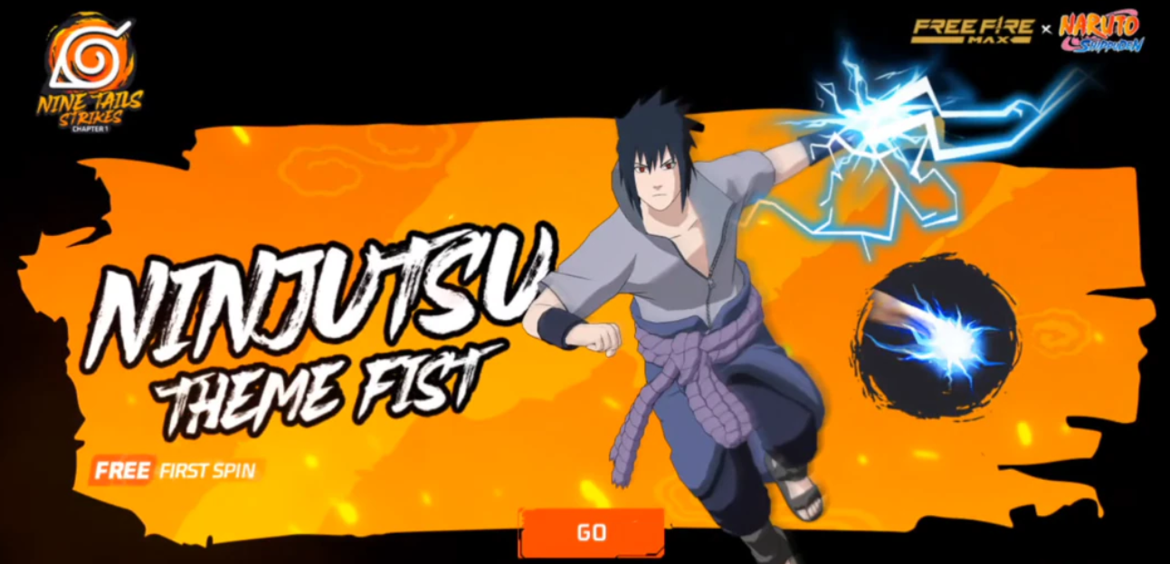 Free Fire x Naruto Collaboration: Unlock Ninjutsu Theme Fist Skin